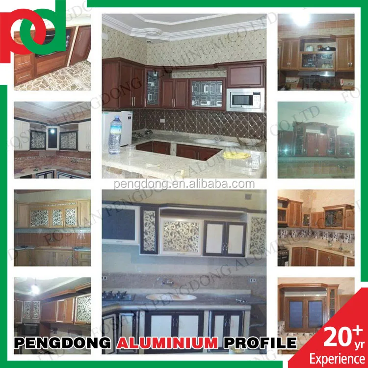 Customized Aluminium Profiles for Kitchen Cabinet at West Africa