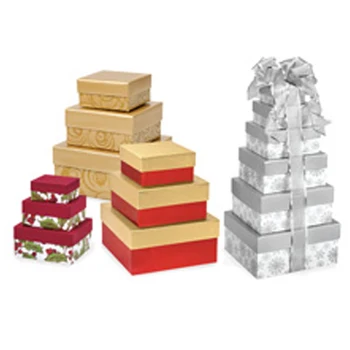 Extra Large Different Sized Paper Cardboard Box Nested Gift Boxes Set ...