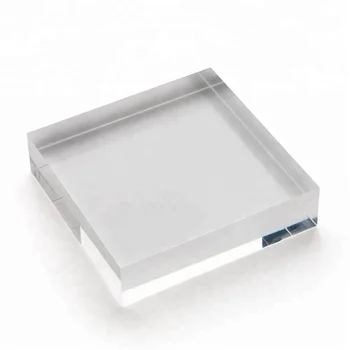 Custom 20mm Trapezoid Pmma Lucite Clear Acrylic Block - Buy Clear ...