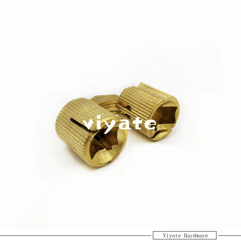 Small Solid Brass Cylindrical Concealed Pin Hinge - Viyate