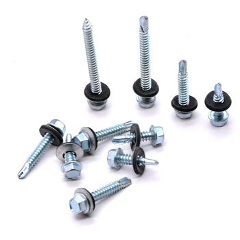 Galvanized Hex Self Drilling Screws Roofing Plating Color Hexagon Self ...