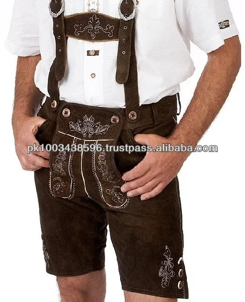 High Quality German Trachten Bavarian Goat Suede Lederhosen Oktoberfest ...