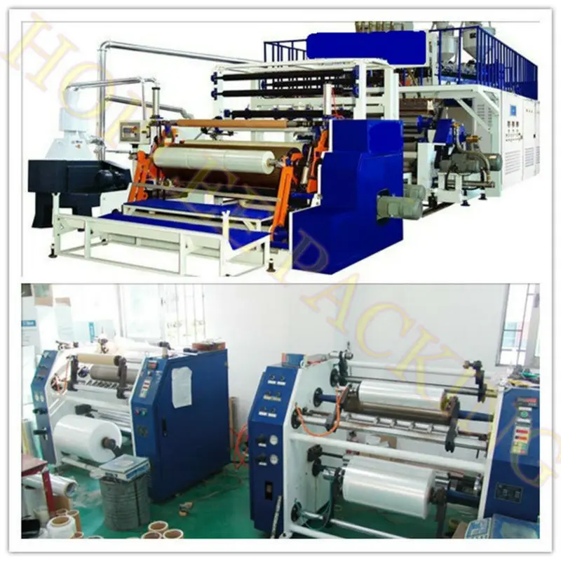 100%PE Stretch Film Alternative Stretch Wrap Roll Pallet Wrapping ...