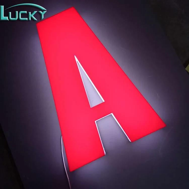 Advertising background wall luminous letter LED luminous word sign ...