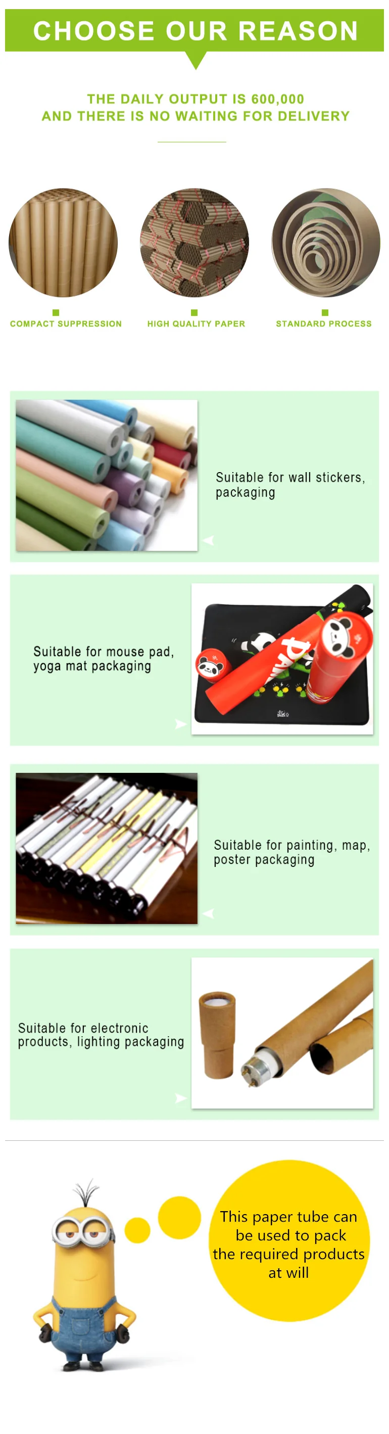 Hot Sale Long Paper Mailing Custom Paperboard Cylinder Cardboard Postal ...