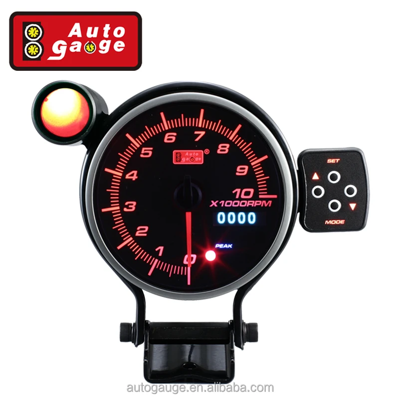 95MM STEPPER MOTOR TACHOMETER RPM METER LED DISPLAY W WARNING PEAK W ...