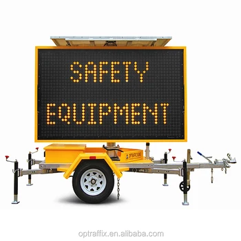 Optraffic 3 Moving Portable Vms Display Variable Message Board Road ...