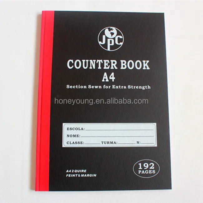 Quire 1 and Quire 2 Custom Logo Hardcover Counter Book
