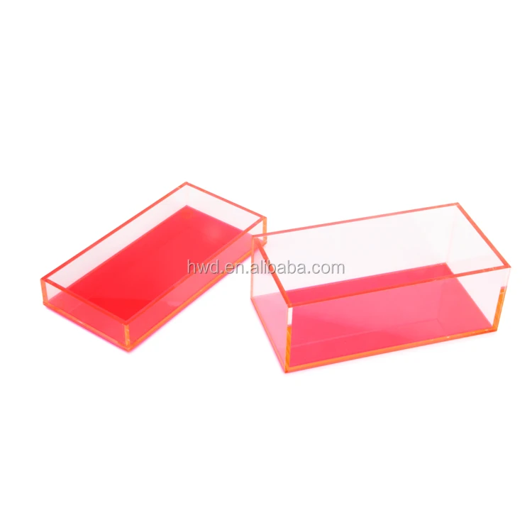 Homesweet Desktop Organizer Neon Acrylic Two Layer Storage Box For Home ...