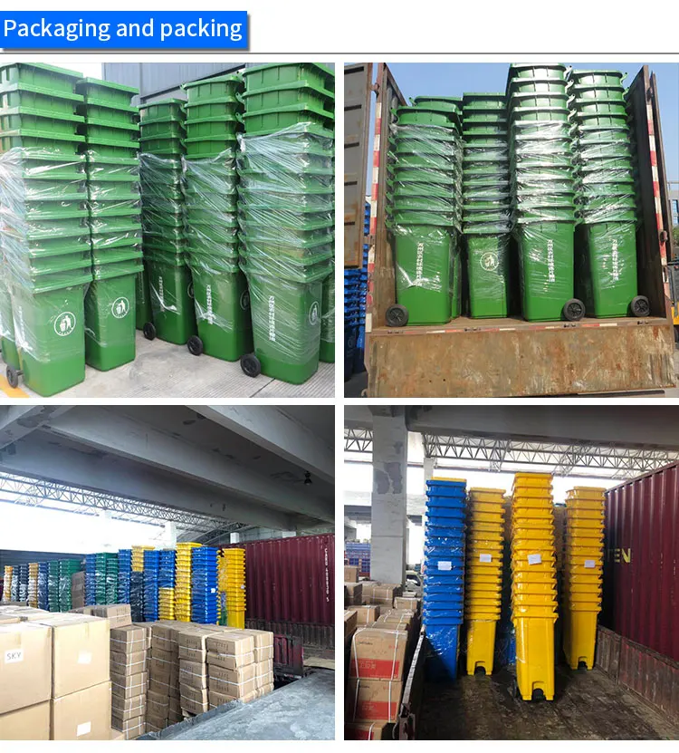 240l Rectangular Outdoor Plastic Waste Bin Standing Structure With ...