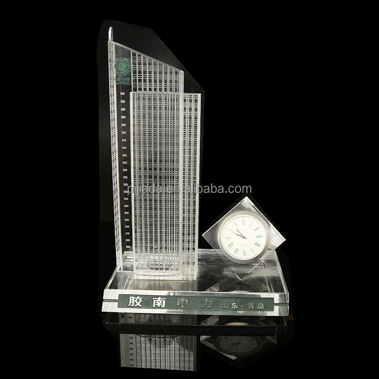 3d crystal building model for company souvenir gifts crystal figurines ...
