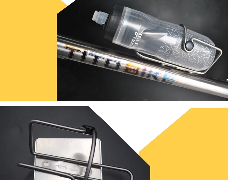 Tito Titanium Cage Carbon Fiber Frame Sports Bike Aluminum Alloy Cage ...