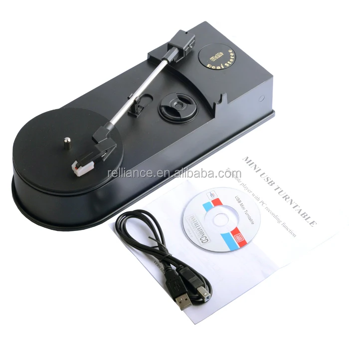 Mini Vinyl to MP3 USB Turntable Record Player - 33/45 RPM