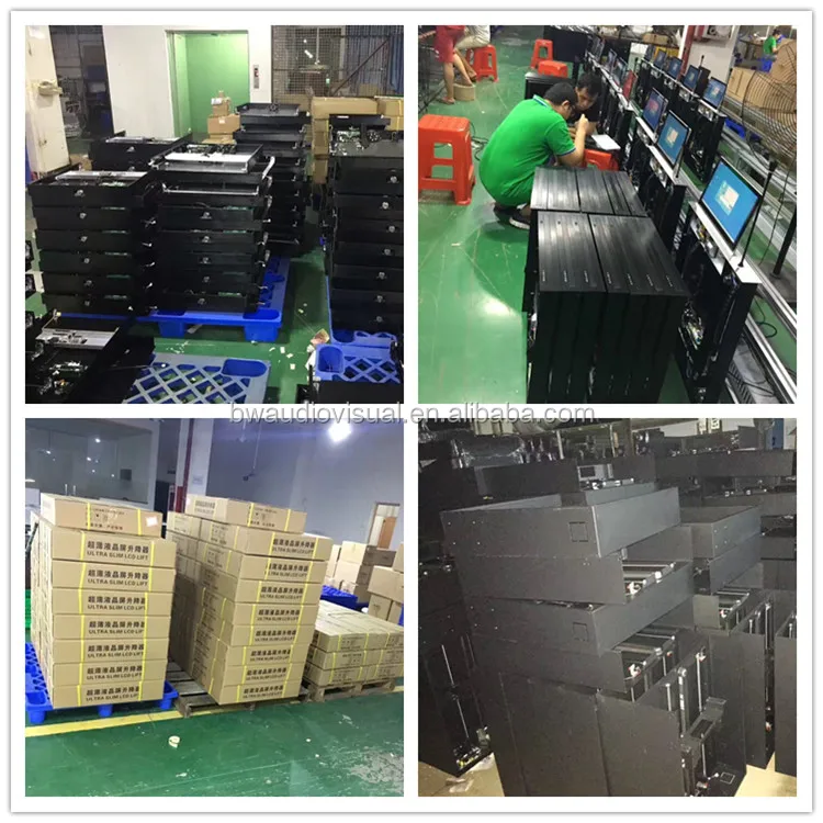 Big Conference Table Monitor Screen Pop Up System/electric Motorized ...