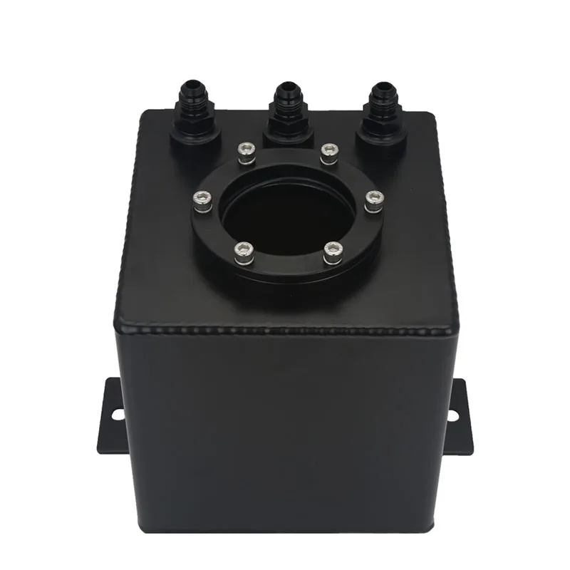 Universal 2L Aluminum Billet Fuel Surge Tank for 044 Fuel Pump