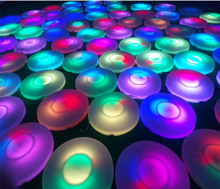 Outdoor Interactive Props RGB Light LED Dance Floor Tiles