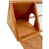 Wooden Triangle Rabbit Guinea Pig Bunny Hutch Rabbit Cage Coop Runs ...