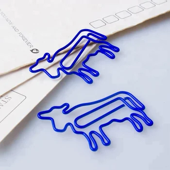 Cute Blue Cow Shape Metal Paper Clip For Stationery - Buy Cow Shape ...