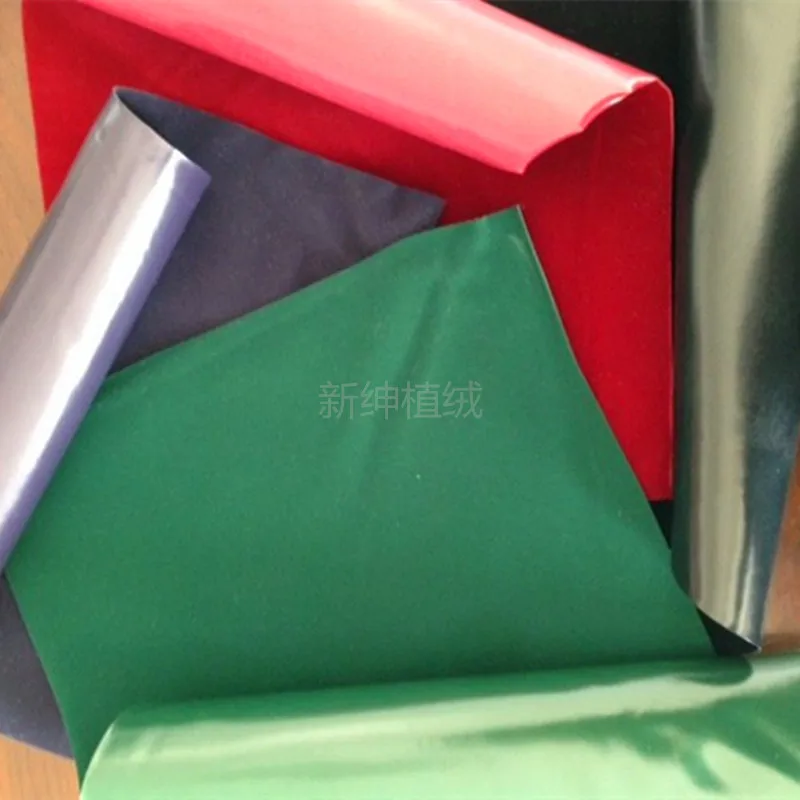 Pvc Leather Flocking Fabric For Decoration And Package - Buy Pvc ...