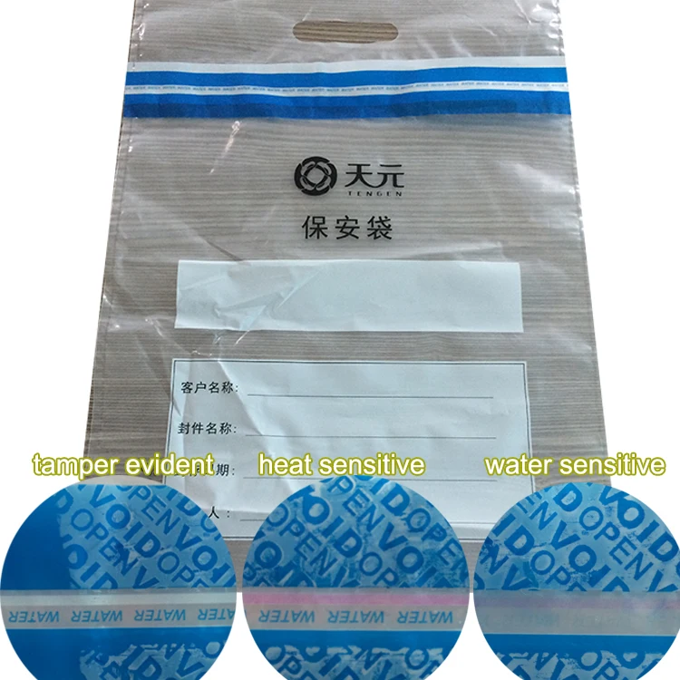 Tamper Seal Evidence Bag/Security Barcode Plastic Coin Envelope ...