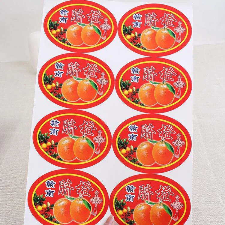 Custom Fruit Package Box Label Apple Orange Mango Banana Lemon Fruit ...