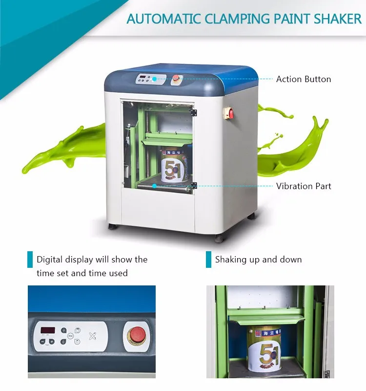 Manual Clamping Oscillation Paint Shaker Paint Colorant Equipment - Buy ...