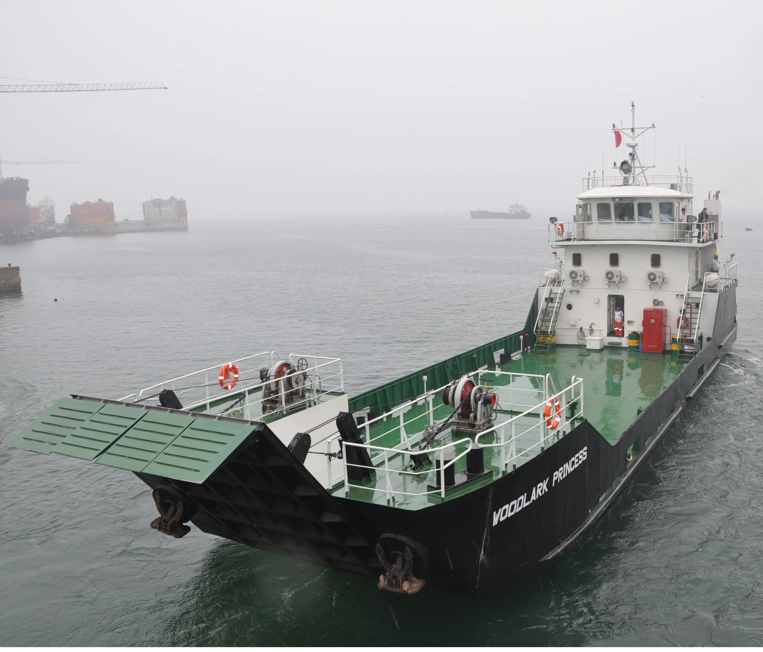 40m LCT self-propelled ferry barge deck carrier deck barge| Alibaba.com