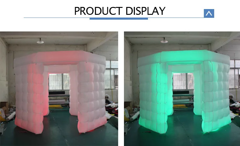 White Inflatable 360 Photo Booth Enclosure Backdrop Inflatable Led 360 ...