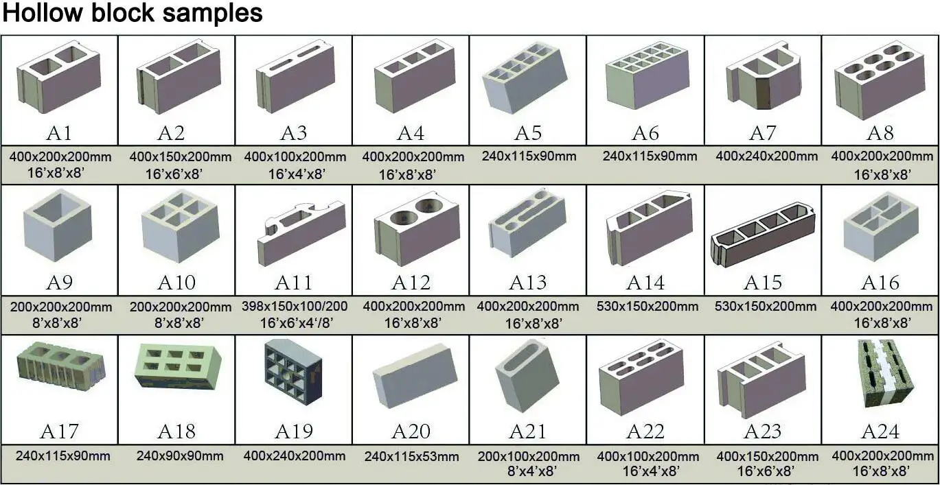Qmr 4-45 Concrete Block Making Machine Manual Block Machine Block ...
