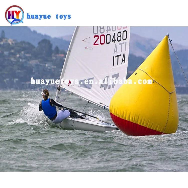 Customized Large Logo Floating Inflatable Triangle Buoy