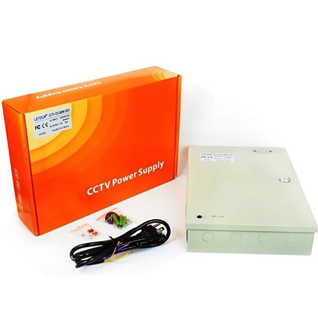Weatherproof 12V DC 18 Output Switch Mode CCTV Power Supply