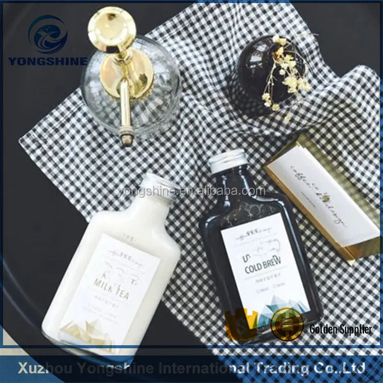 200 Ml Frasco De Vidro De Café 205 Ml De Leite Bolso Garrafa De Bebida Fria - Buy Frasco De ...