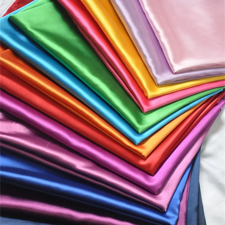 Holesale-rollo De Tela De Seda Satinada Para Vestido De Novia,De ...