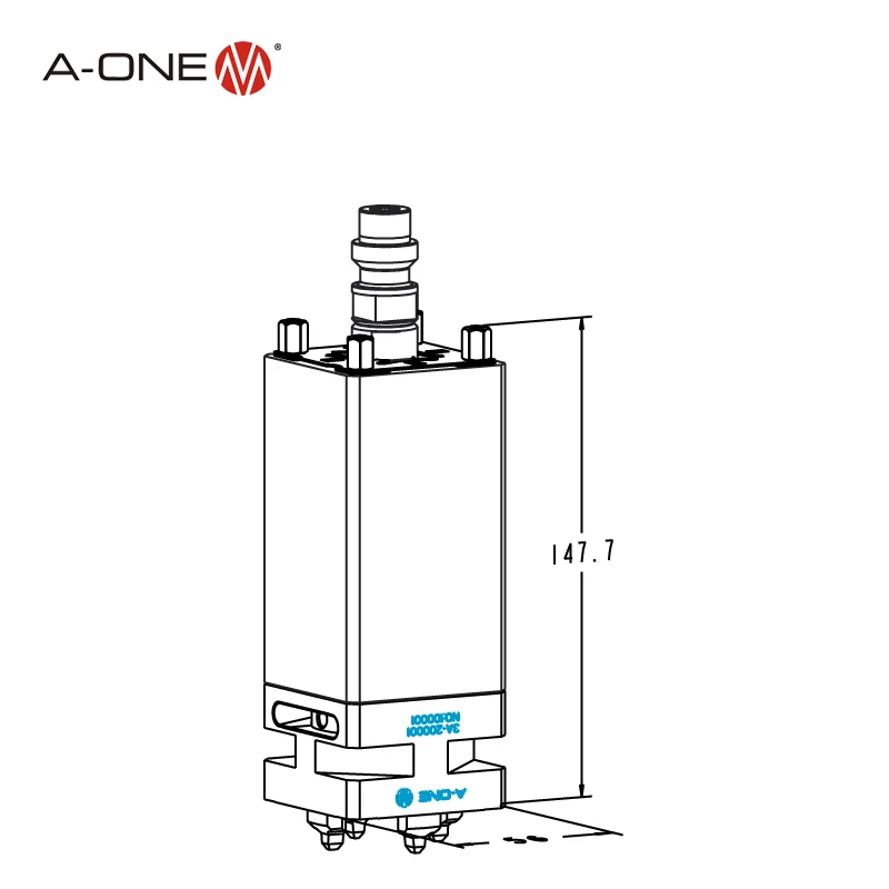 AONE EDM vertical manual Chuck TIS 50 chuck for EDM deep cavity ...
