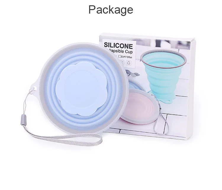 Custom Silicone Foldable Drinking Cup Band,Travel Silicone Folding ...