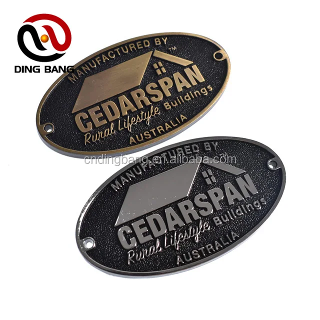 Factory Custom Die Casting Logo Aluminum Nameplate Metal Screen ...