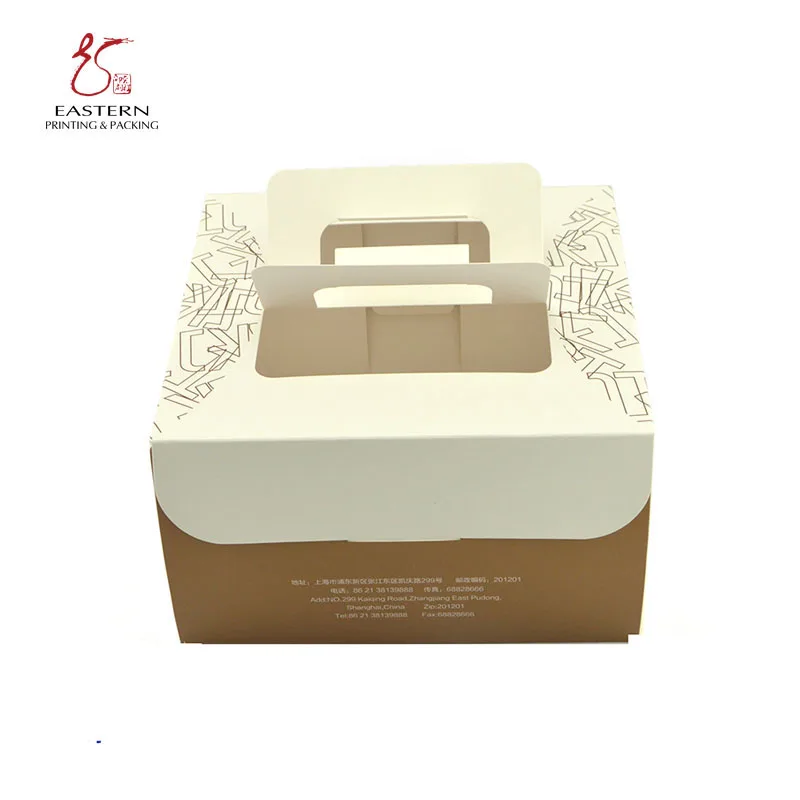 Custom Paper Packaging With Clear Window Handle Cake Boxes - Buy Cake ...