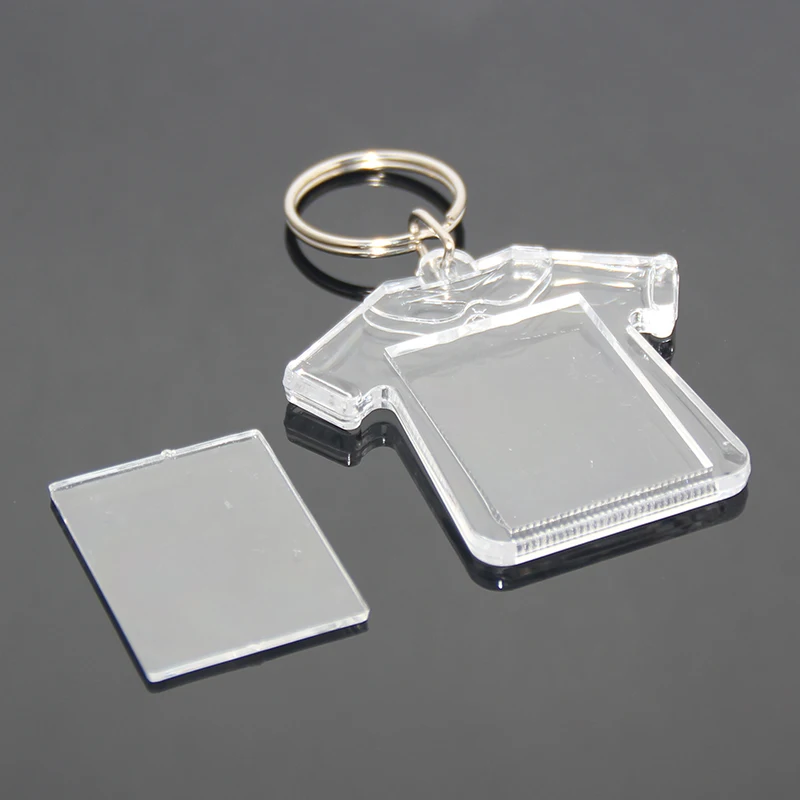 Clear Key Chain - Transparent Keyring with Acrylic Photo Frame