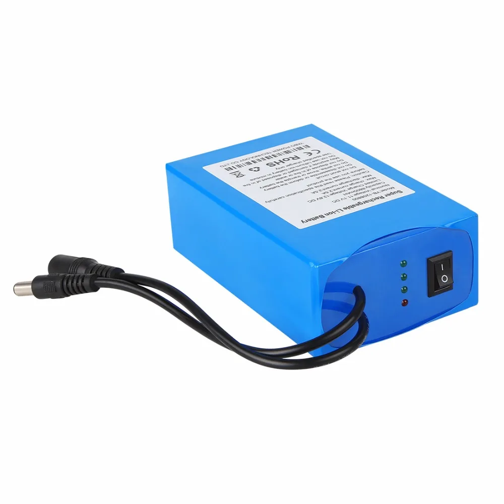 Rechargeable 18650 3S3P Lithium Ion Battery 12v 6600mah for CCTV Camera ...