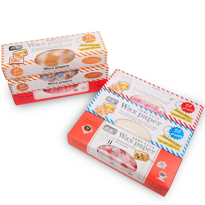 Printable Waterproof Candy Wax Paper Chocolate Wrapping For Baking ...