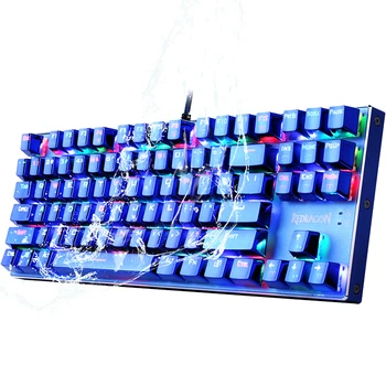 Manufacture Red Dragon Blue Color Full Mechanical Gaming Gamer Computer ...