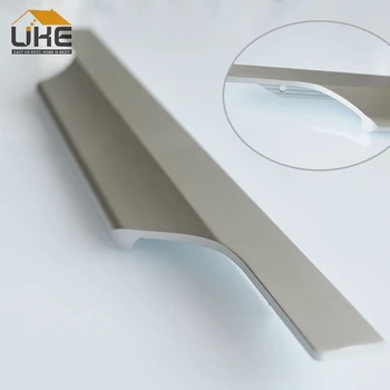 Modern Aluminum Profile Handle For Furniture Hidden Kitchen Cabinet ...