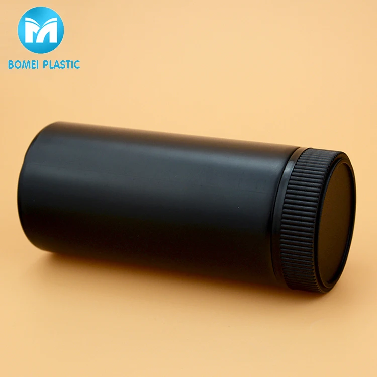 50cc to 250cc HDPE Pill Bottles - Child Proof & Matte Black