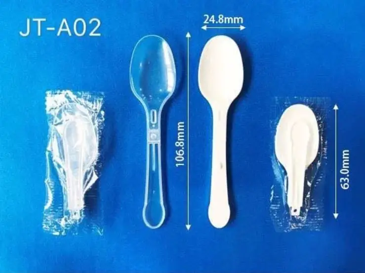 Small Folding Plastic Spoon - Sustainable & Disposable
