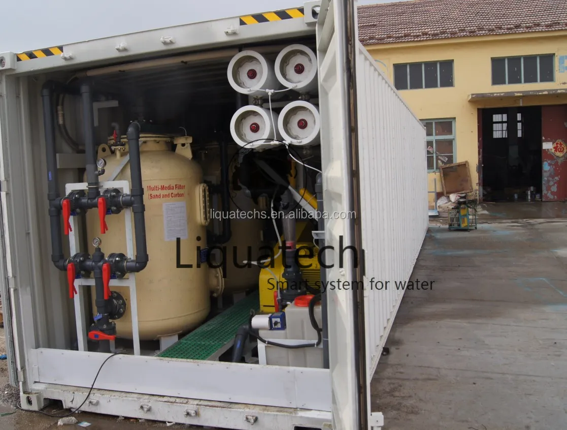 Containerized Uf-swro Sea Water Desalination System Plants With ...