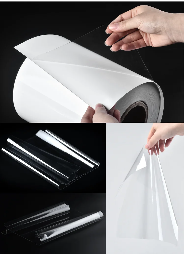 Non Adhesive Transparent Pvc Electrostatic Film Glass Vinyl Static ...