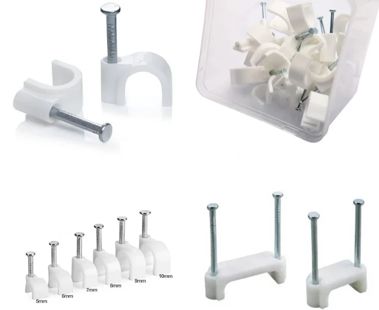 7mm Ethernet Cable Clips - Efficient Cable Management