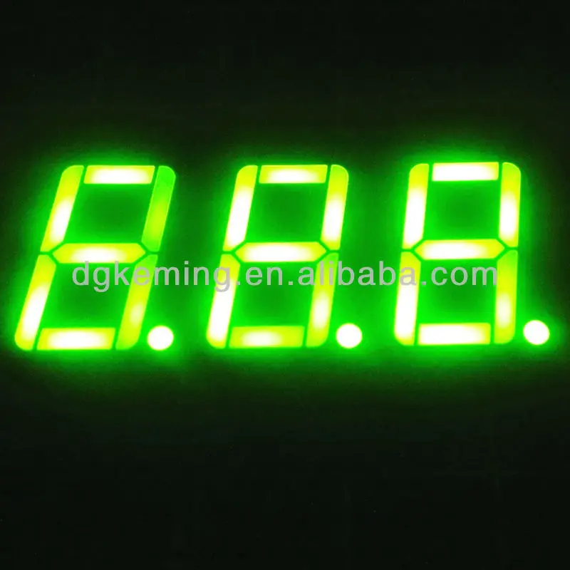 Triple Digit 7 Segment White Led Display 3 Digit 0.56 Inch 7 Segment ...
