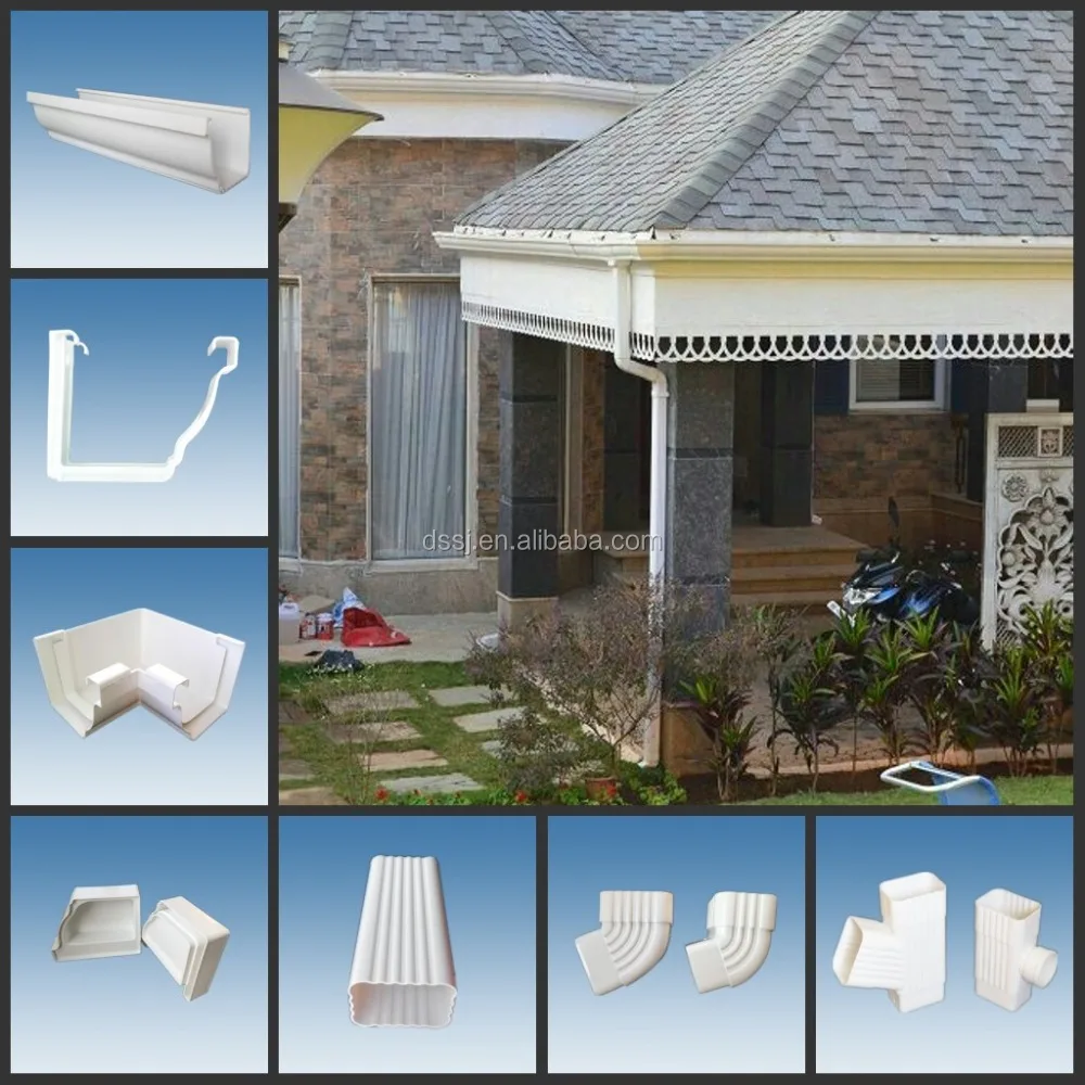 New Design Rain Water Collector/pvc Rain Gutter /pvc Downspout - Buy ...