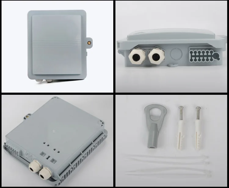 Fast shipping 12 Core Outdoor IP65 FTTH 8 core plug optical termination fiber splitter box ...